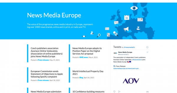 Czech publishers association Asociace Online Vydavatelu (Association of ...